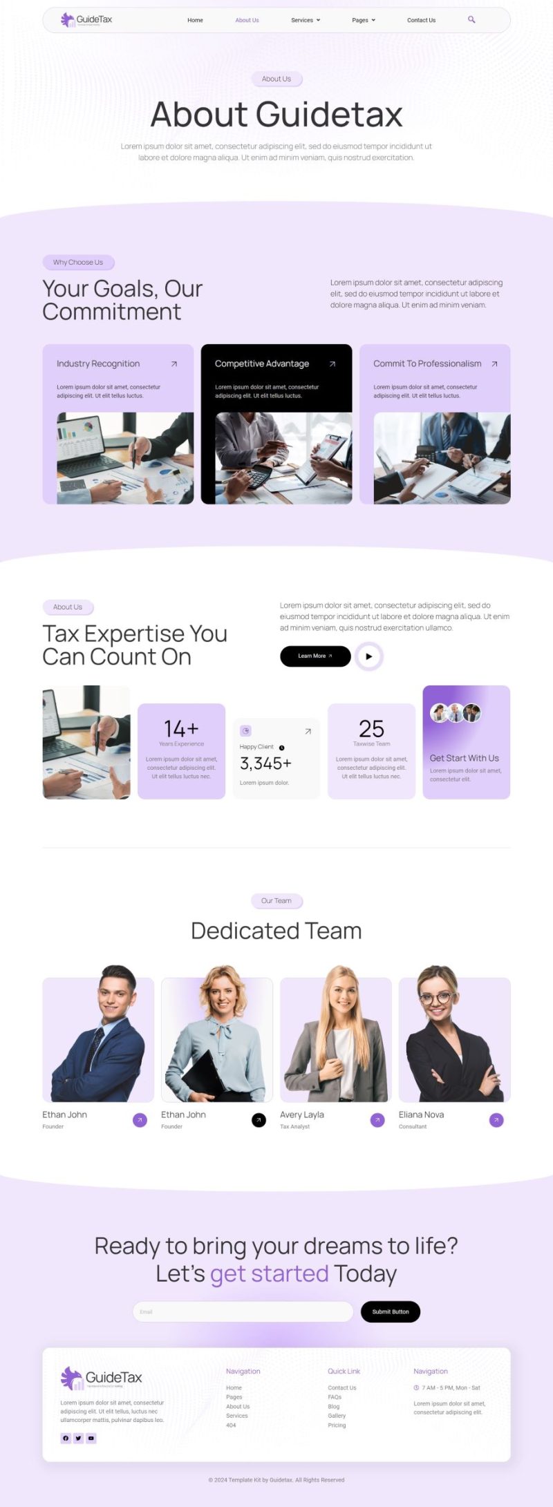GuideTax - Tax Advisor & Financial Colsulting Elementor Template Kit by ...