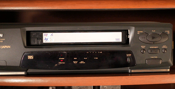 Ejecting Tape from VHS Recorder, Stock Footage | VideoHive