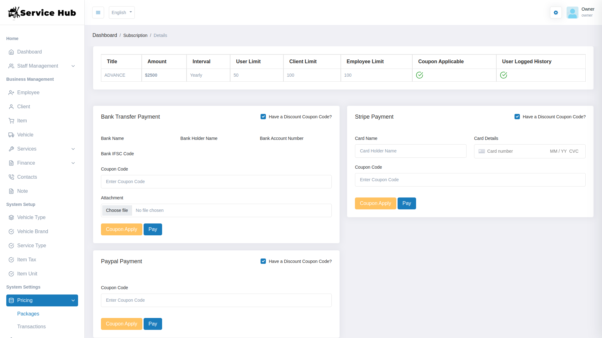 Service Hub SaaS - Vehicle Repair Center Management by smartwebinfotech