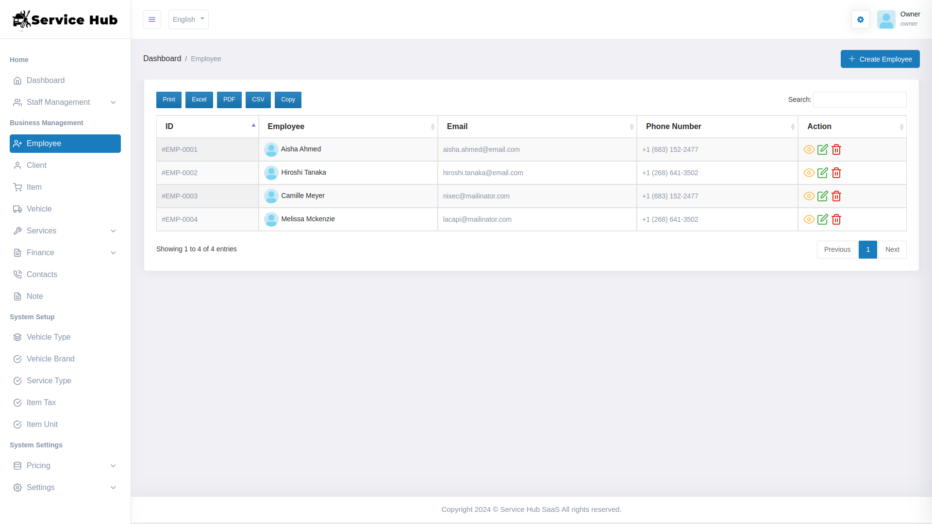 Service Hub SaaS - Vehicle Repair Center Management by smartwebinfotech