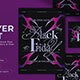 Black Edgy Gothic Black Friday Flyer Set, Print Templates | GraphicRiver