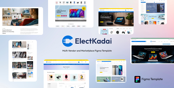 ElectKadai - Electronics eCommerce Figma Template by venusweb | ThemeForest