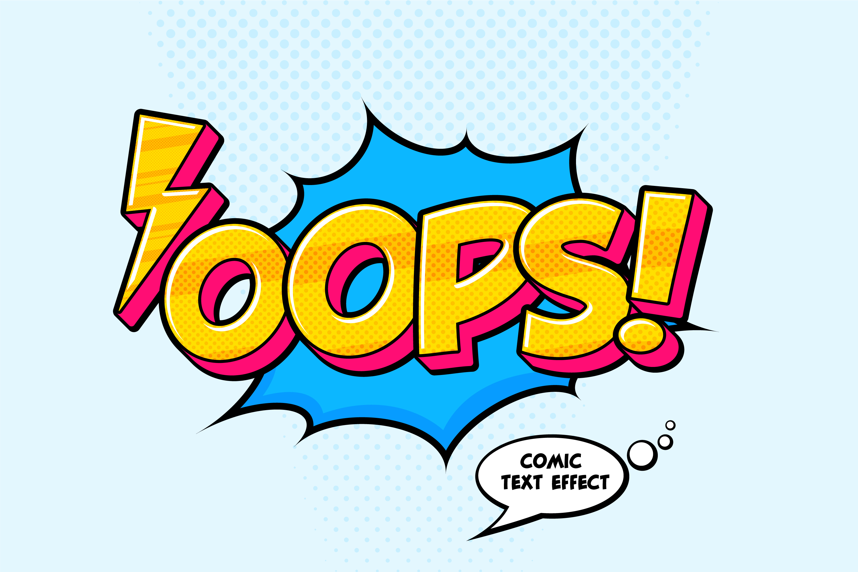 Comic Book Text Effect Generator for Illustrator, Add-ons | GraphicRiver