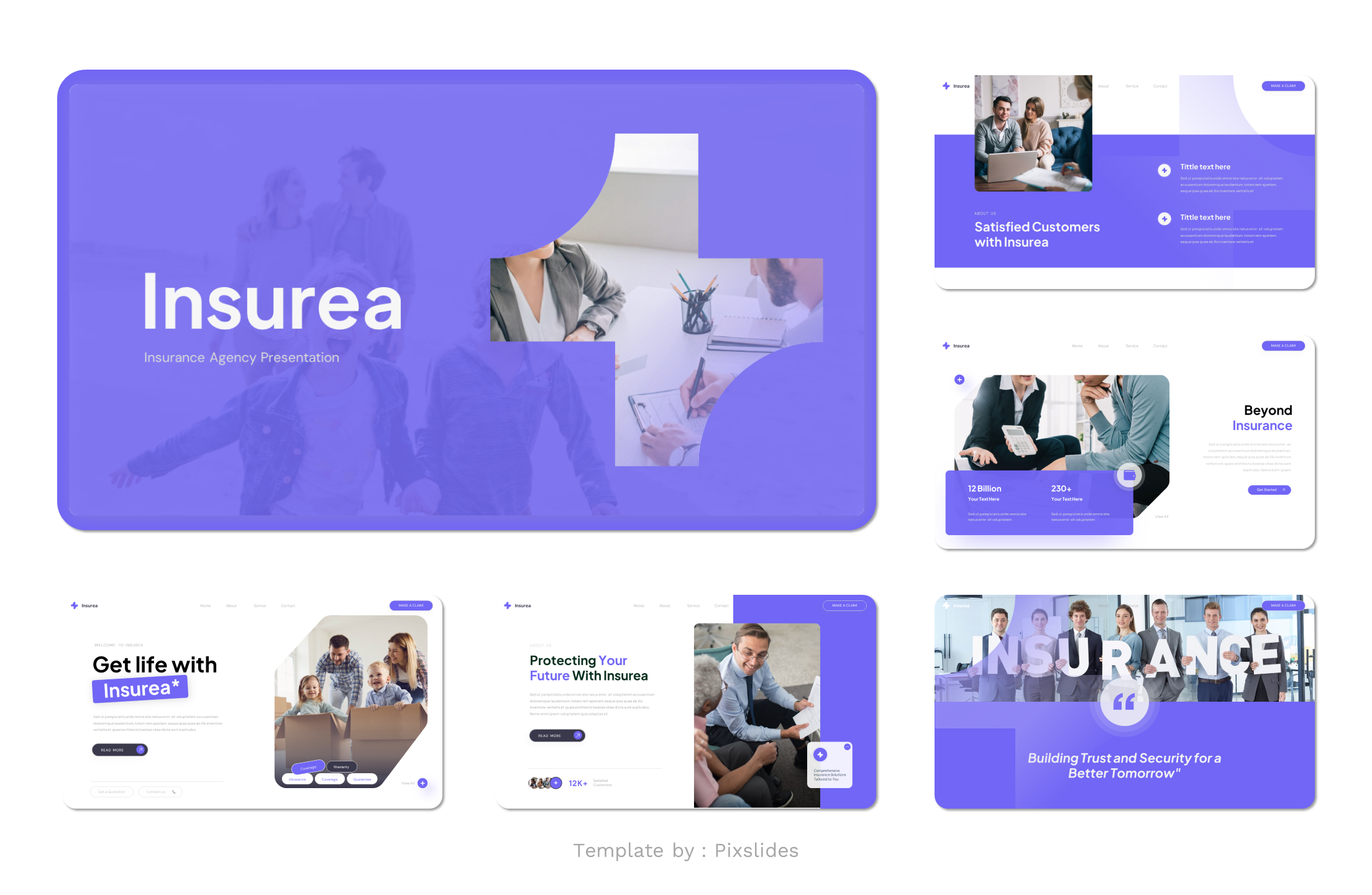 Insurea - Insurance Agency Keynote Presentation Template, Presentation ...