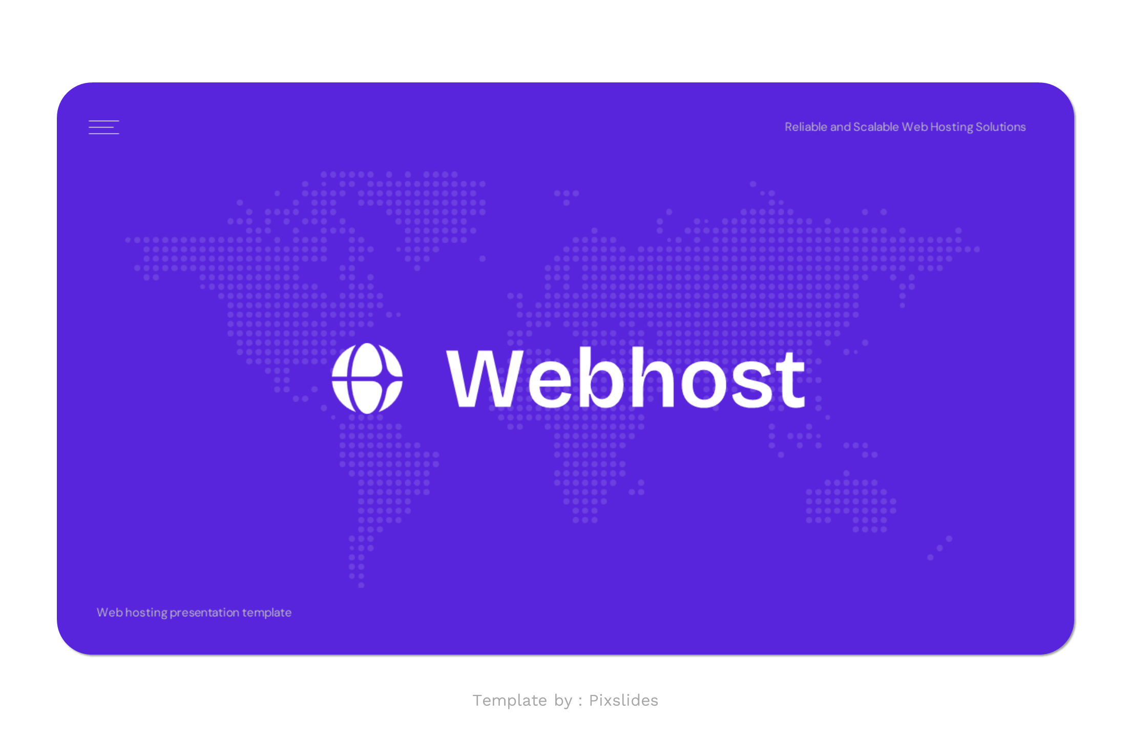 Webhost Web Hosting Cloud Server Keynote Presentation Template