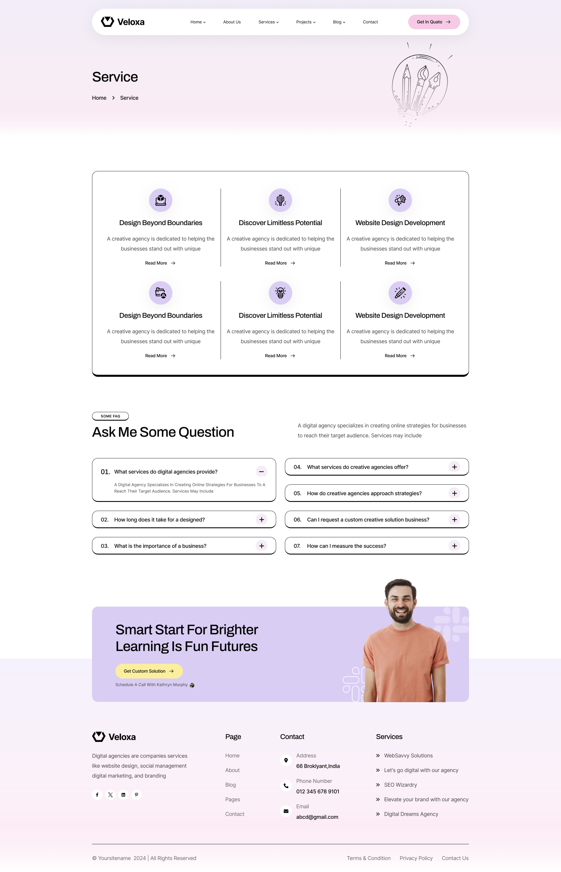 Veloxa - Creative Agency Figma Template by Mugli | ThemeForest