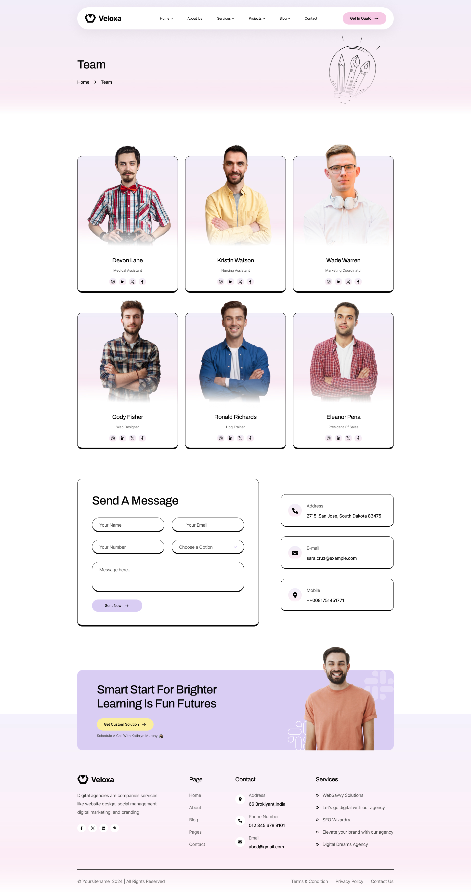 Veloxa - Creative Agency Figma Template by Mugli | ThemeForest