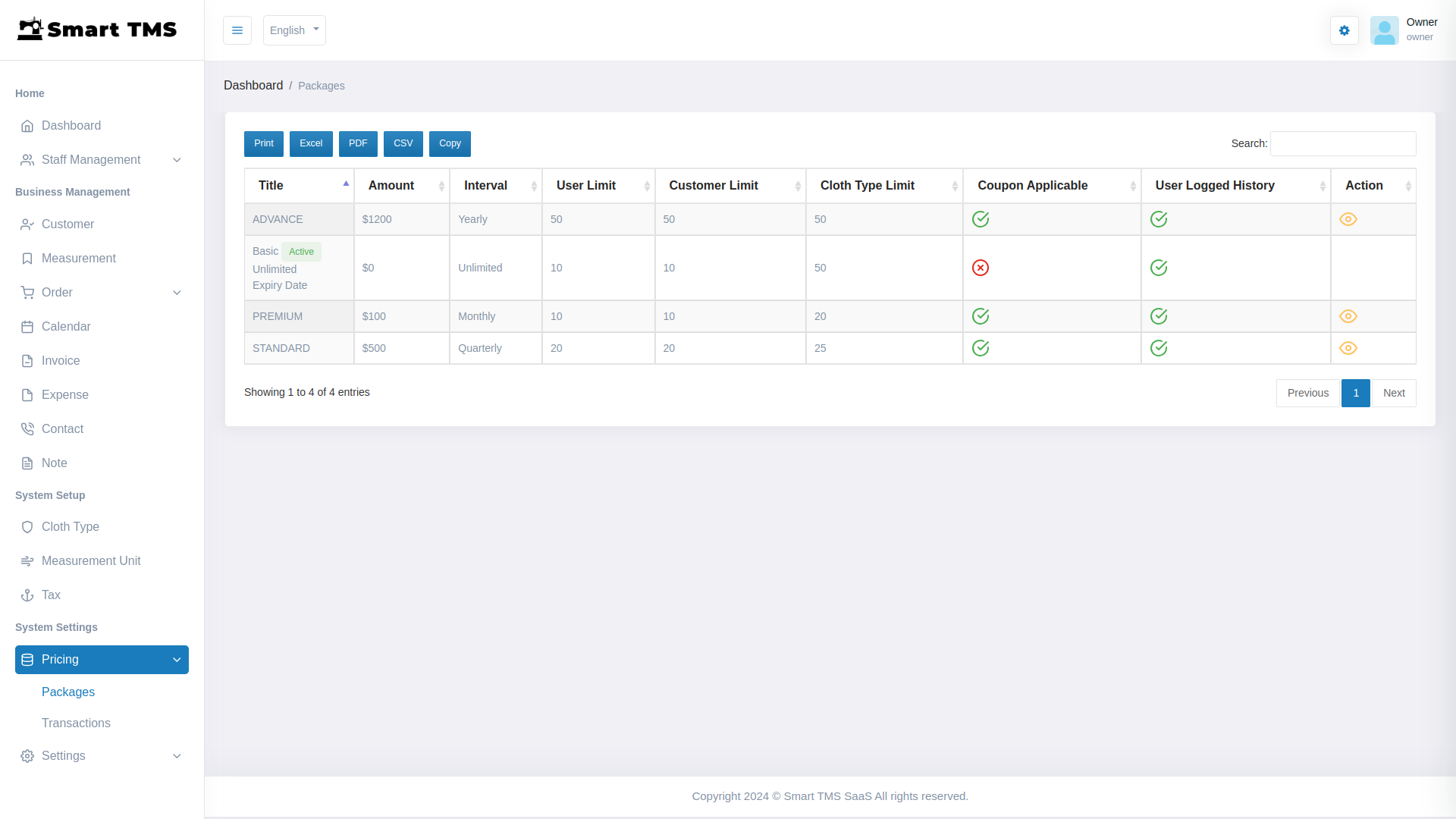 Smart TMS SaaS - Tailor Management System by smartwebinfotech | CodeCanyon