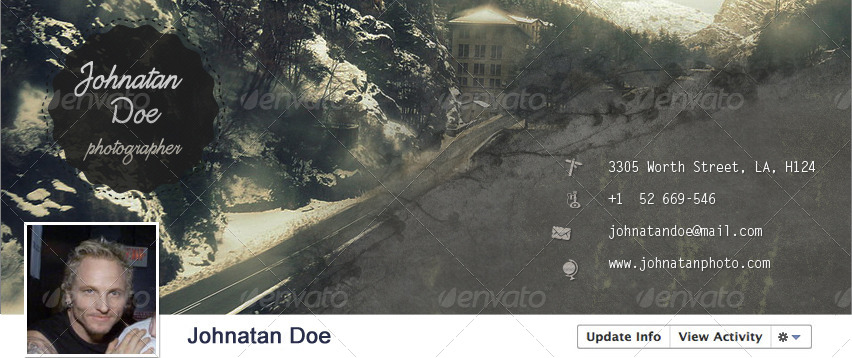 Retro Facebook Timeline, Web Elements | GraphicRiver