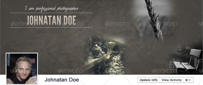 Retro Facebook Timeline, Web Elements | GraphicRiver