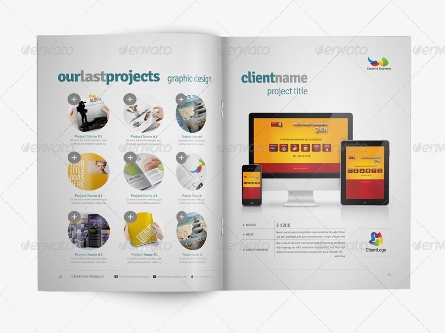 Creative Agency Portfolio / Proposal, Print Templates | GraphicRiver