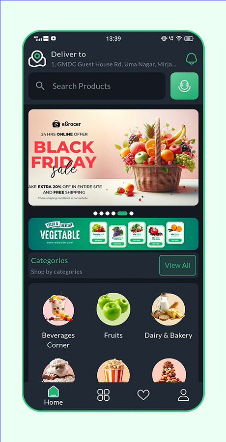 eGrocer - Online Multi Vendor Grocery Store, eCommerce Flutter Full App ...