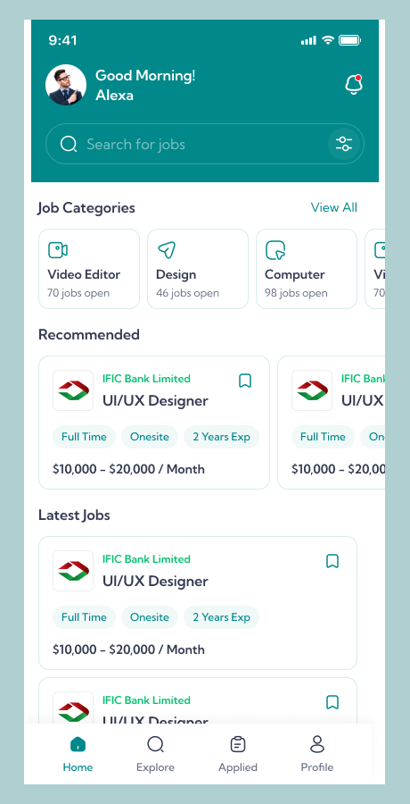 JobNect - The Job Seeking & Finding Applicant App by BugBuild-Labs