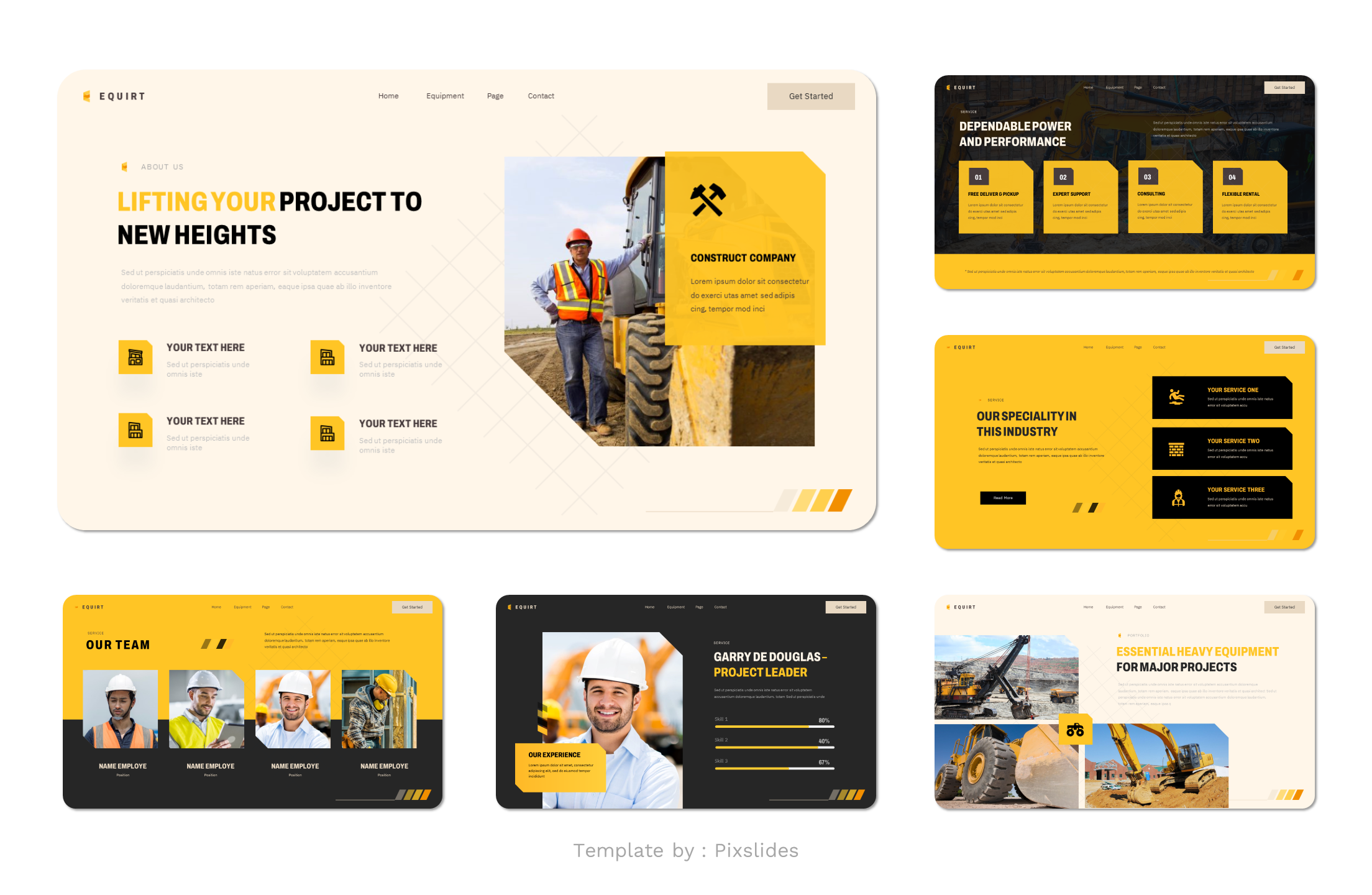 Heavy Equipment Rental PowerPoint Presentation, Presentation Templates