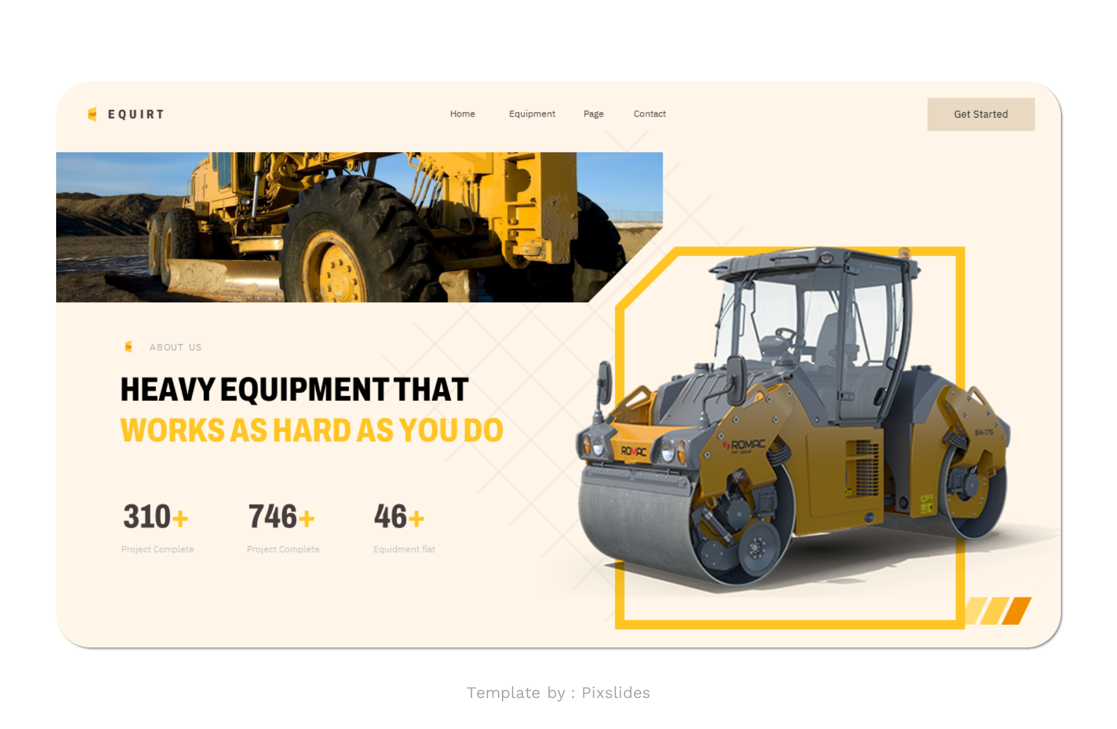 Heavy Equipment Rental PowerPoint Presentation, Presentation Templates
