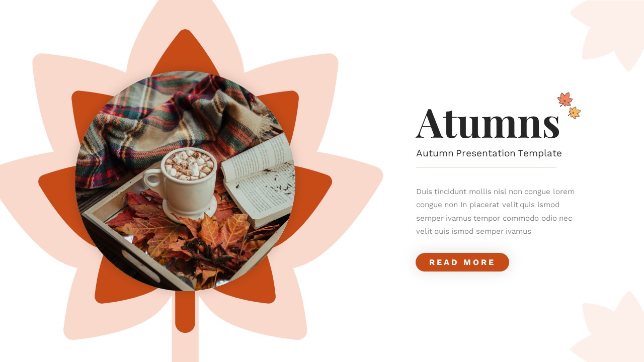 Atumns - Autumn Season PowerPoint Template, Presentation Templates