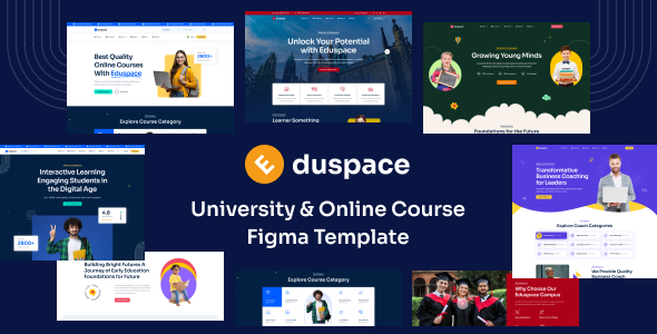 Eduspace - Online Course, Education & University Figma Template by ...