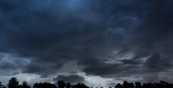 Morning Storm Passing By Time Lapse, Stock Footage | VideoHive