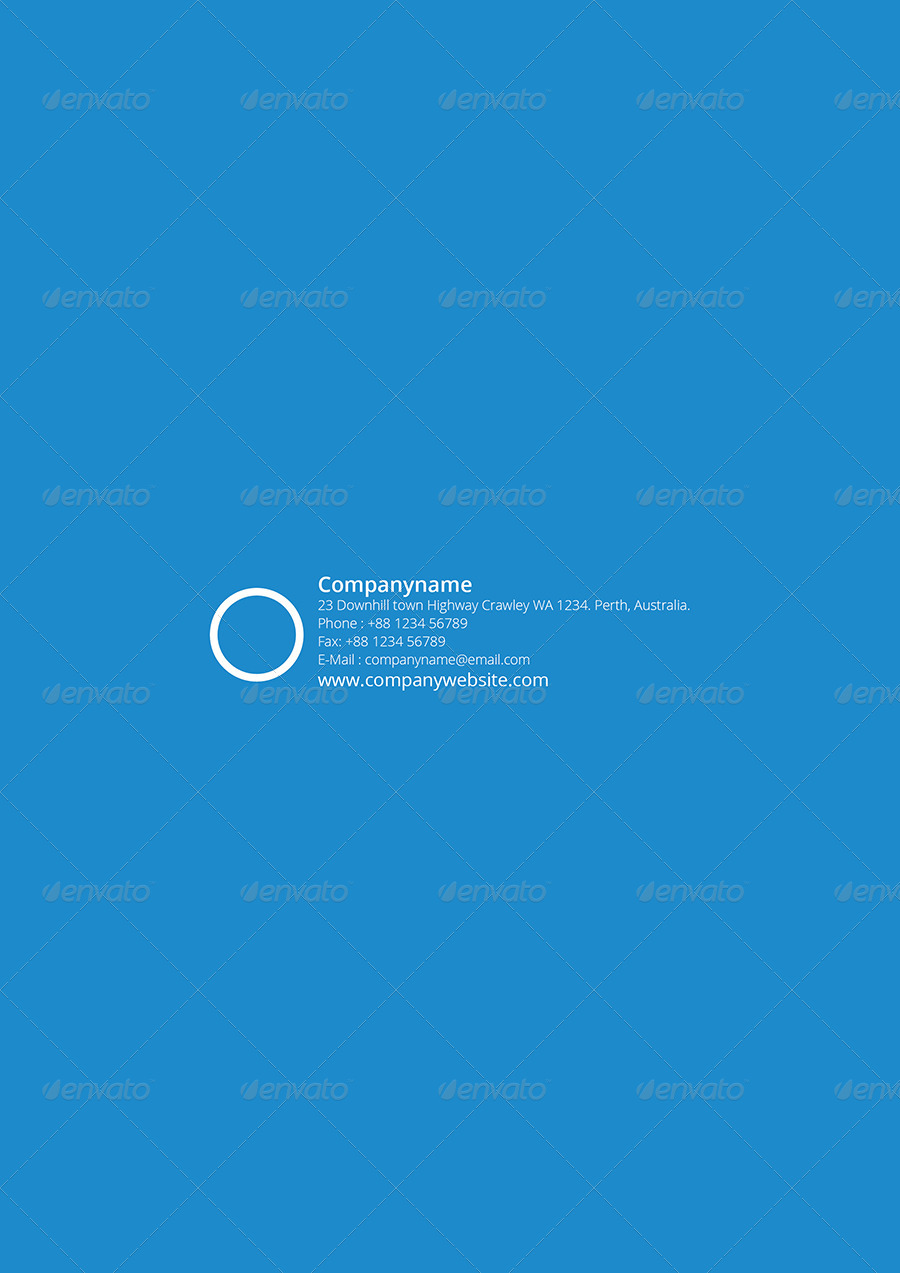 Gstudio Blue Proposal Template, Print Templates | GraphicRiver