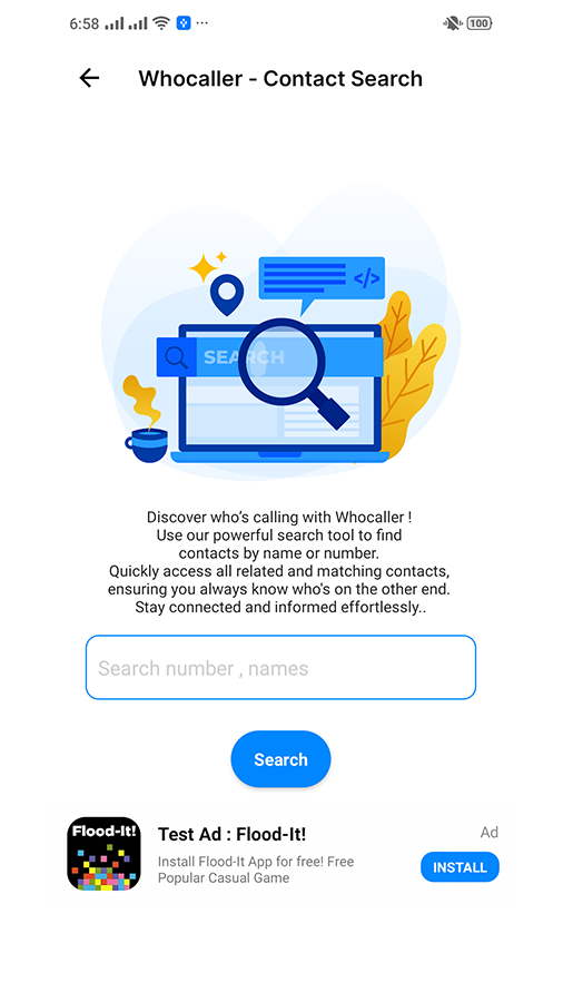 Whocaller Caller ID & Spam Blocker app with admin panel by AndroPlaza
