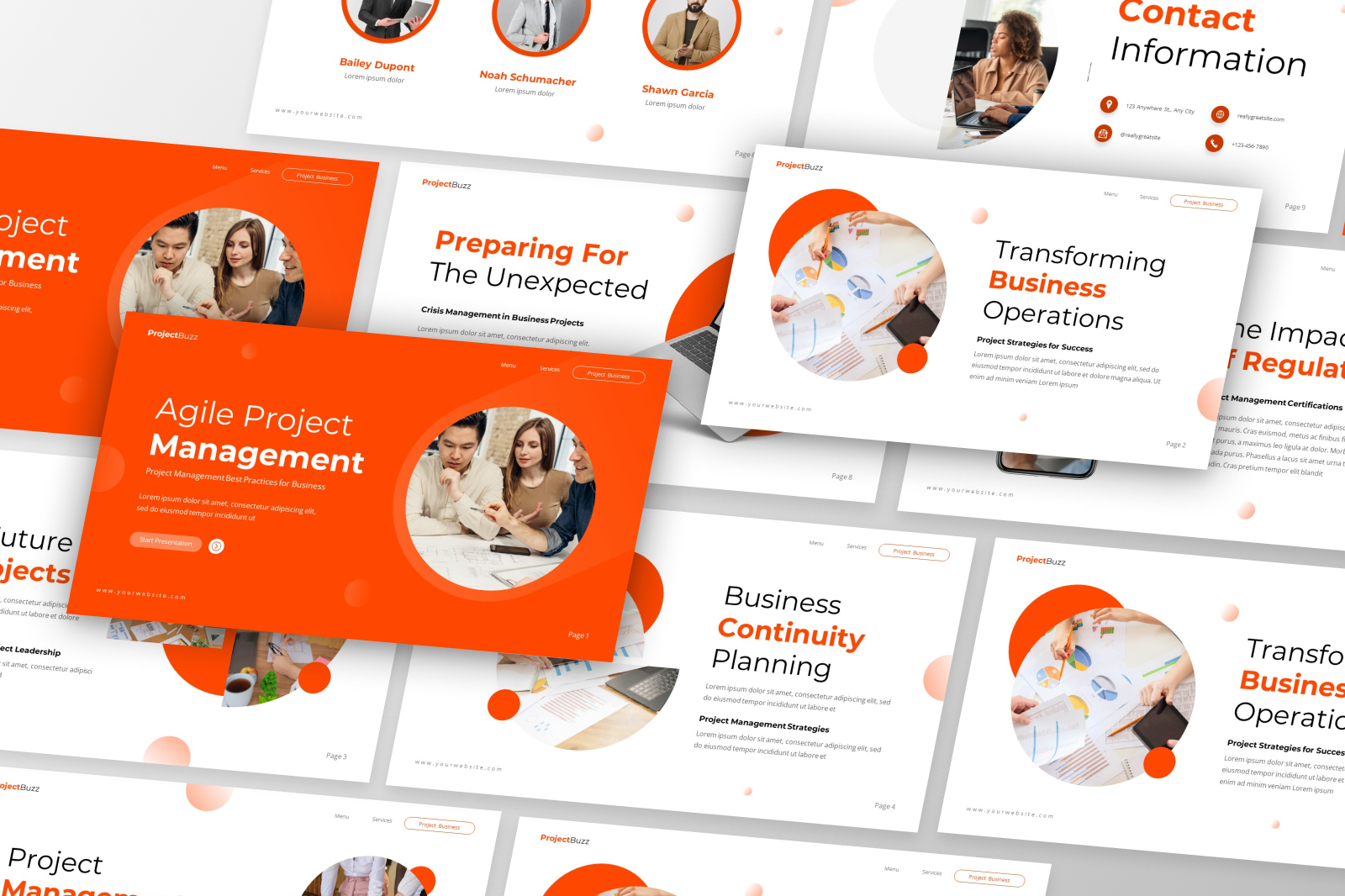 Agile - Project Management PowerPoint Template, Presentation Templates