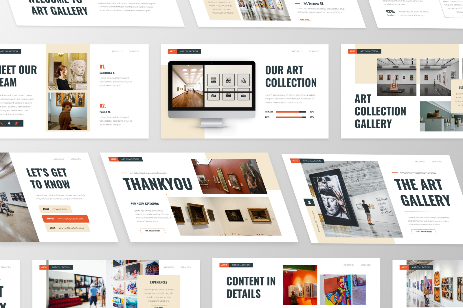 Artc - Art Collection Keynote Template, Presentation Templates ...