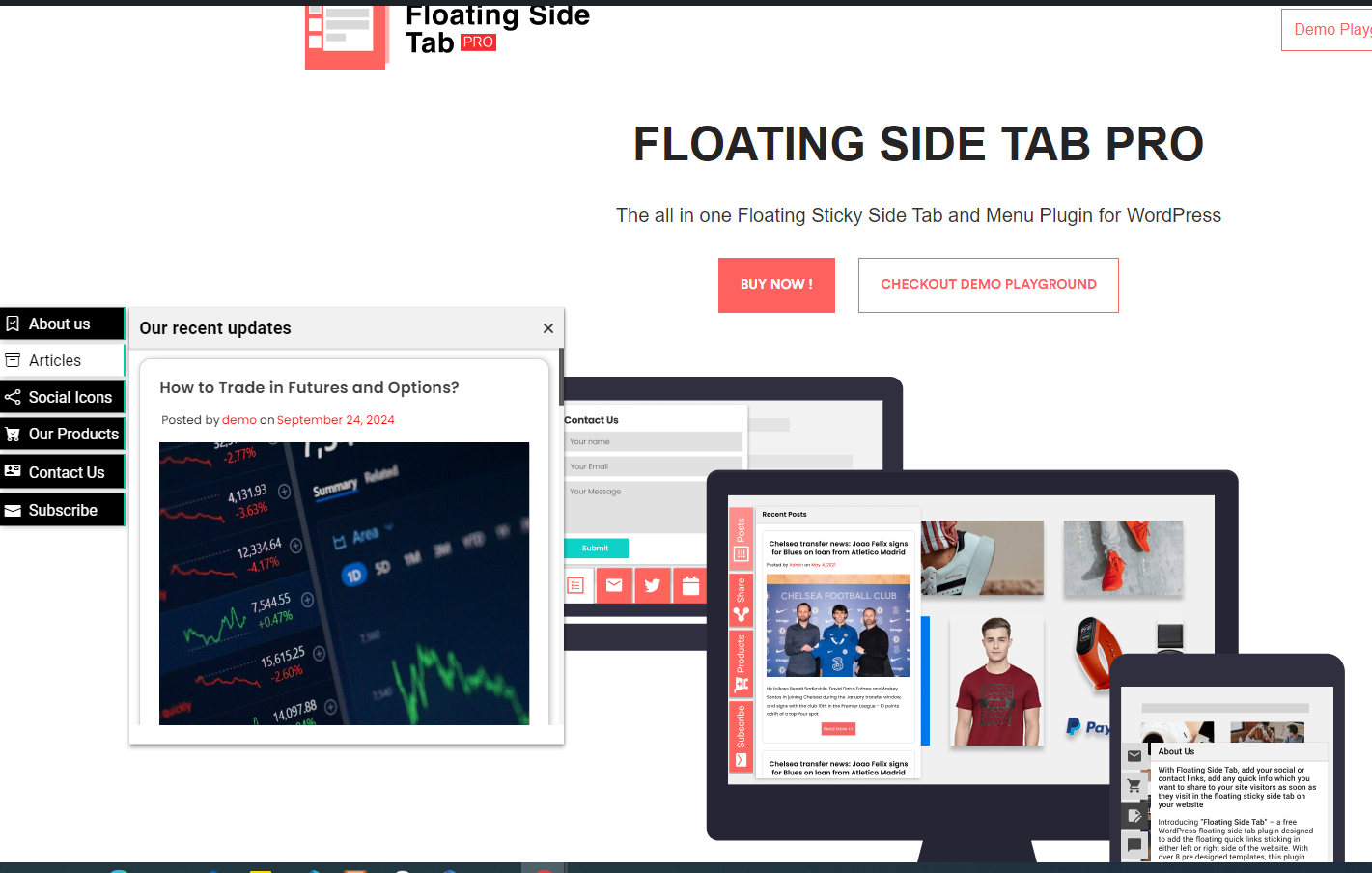 Floating Side Tab PRO by wpshuffle | CodeCanyon