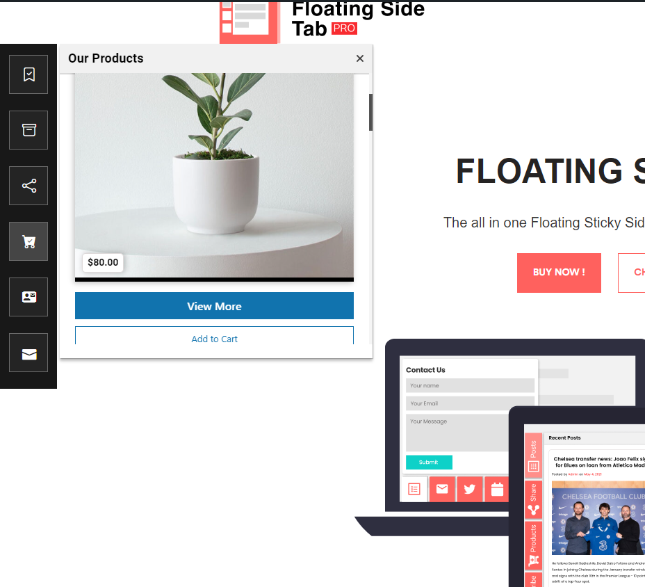 Floating Side Tab PRO by wpshuffle | CodeCanyon
