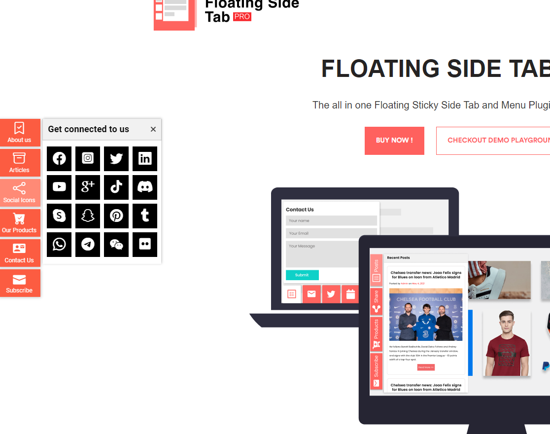 Floating Side Tab PRO by wpshuffle | CodeCanyon