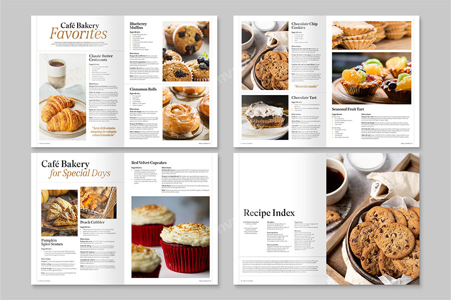 Cookbook Recipe Book Template, Print Templates | GraphicRiver