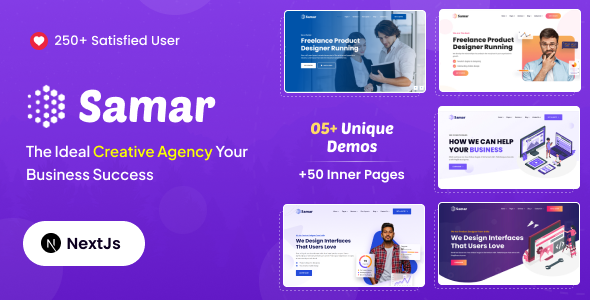Samar | Creative Agency React NextJs Template by DexignZone | ThemeForest