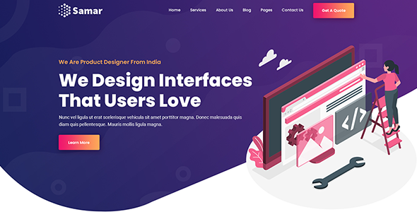 Samar | Creative Agency React NextJs Template by DexignZone | ThemeForest