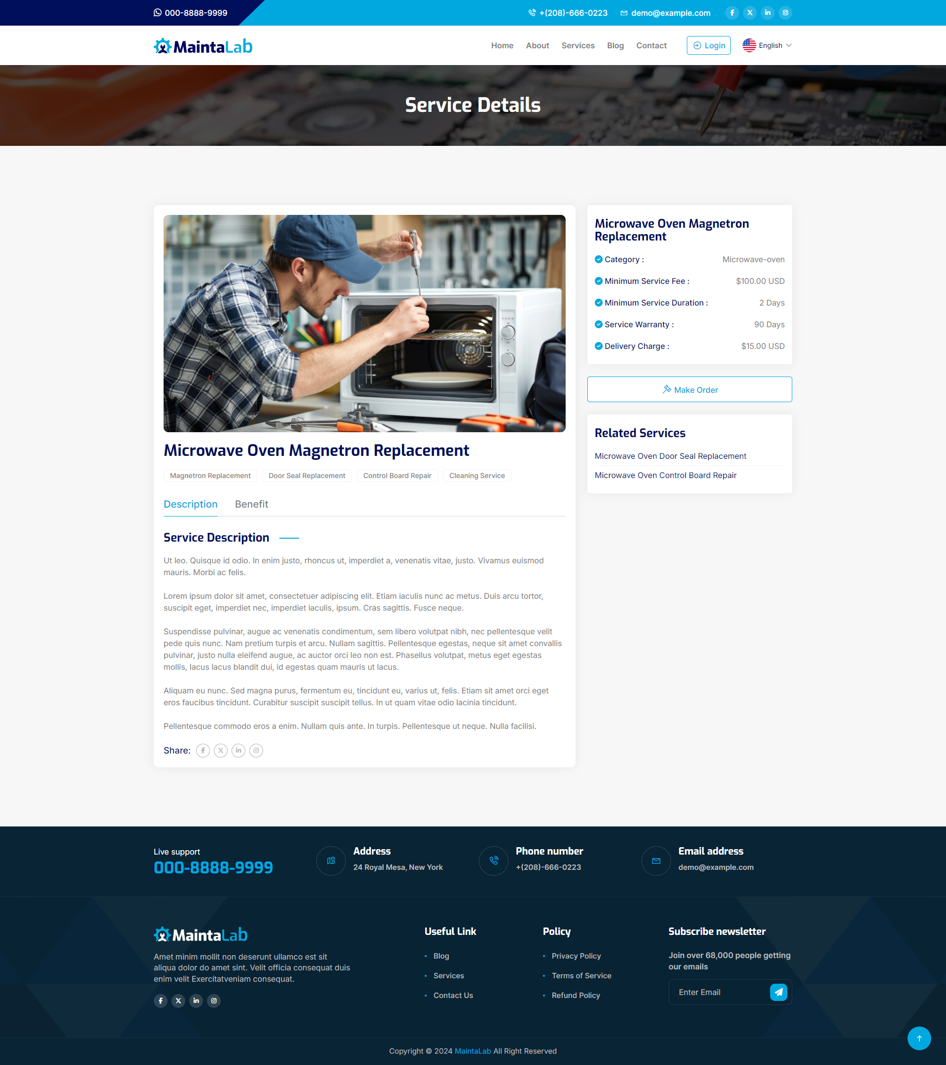 MaintaLab - Service Center Automation Platform by ViserLab | CodeCanyon