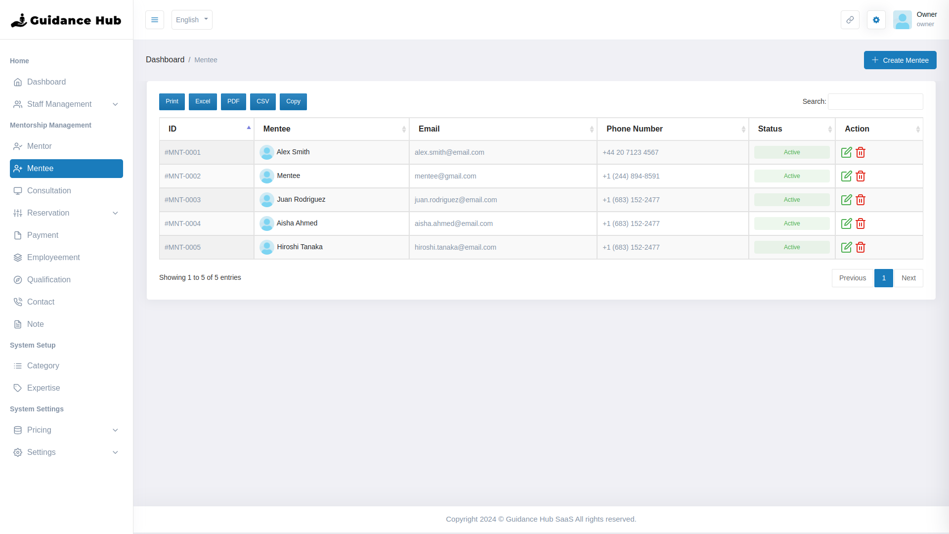 Guidance Hub SaaS - Mentorship Management System by smartwebinfotech