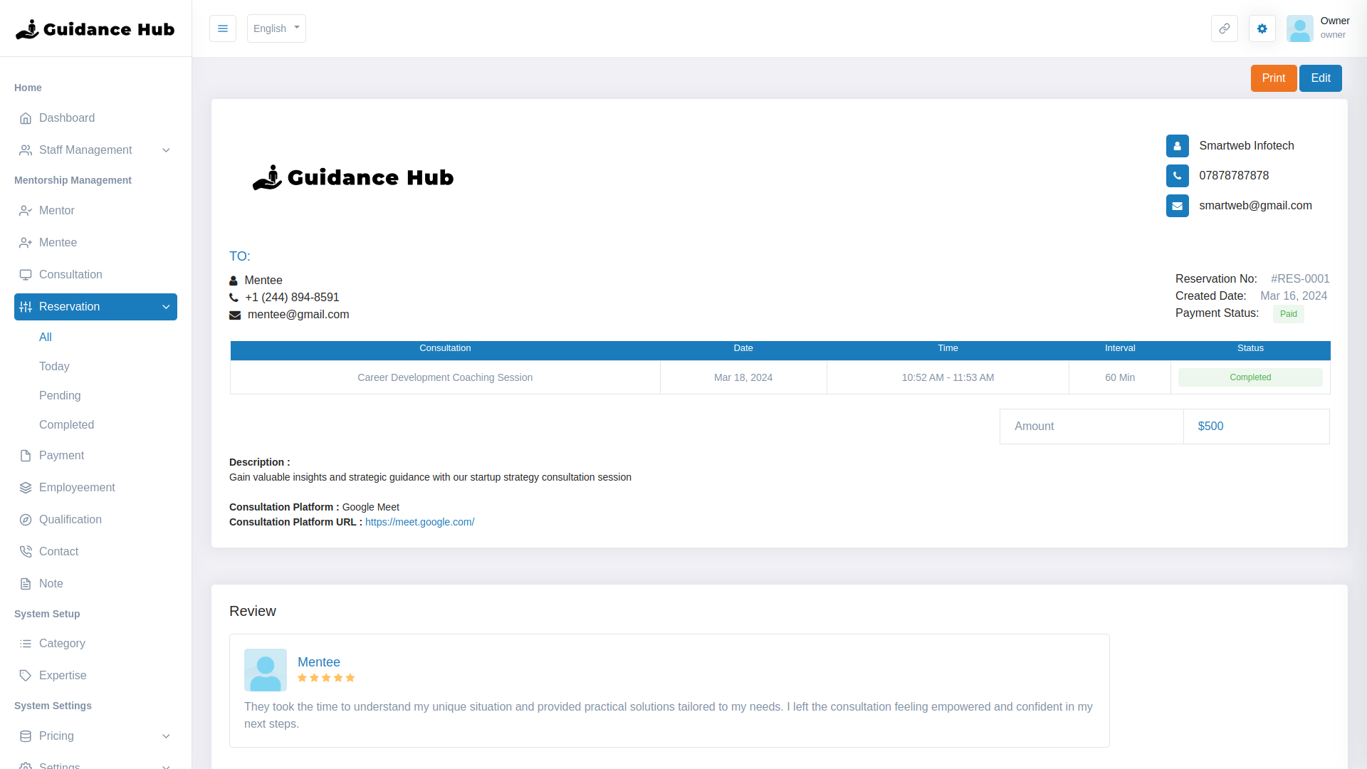 Guidance Hub SaaS - Mentorship Management System by smartwebinfotech