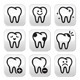 Tooth , Teeth Vector Buttons Set by RedKoala | GraphicRiver