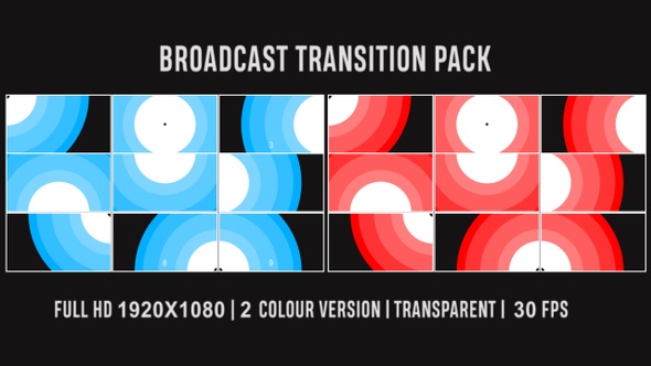 Broadcast Transition Pack, Motion Graphics | VideoHive