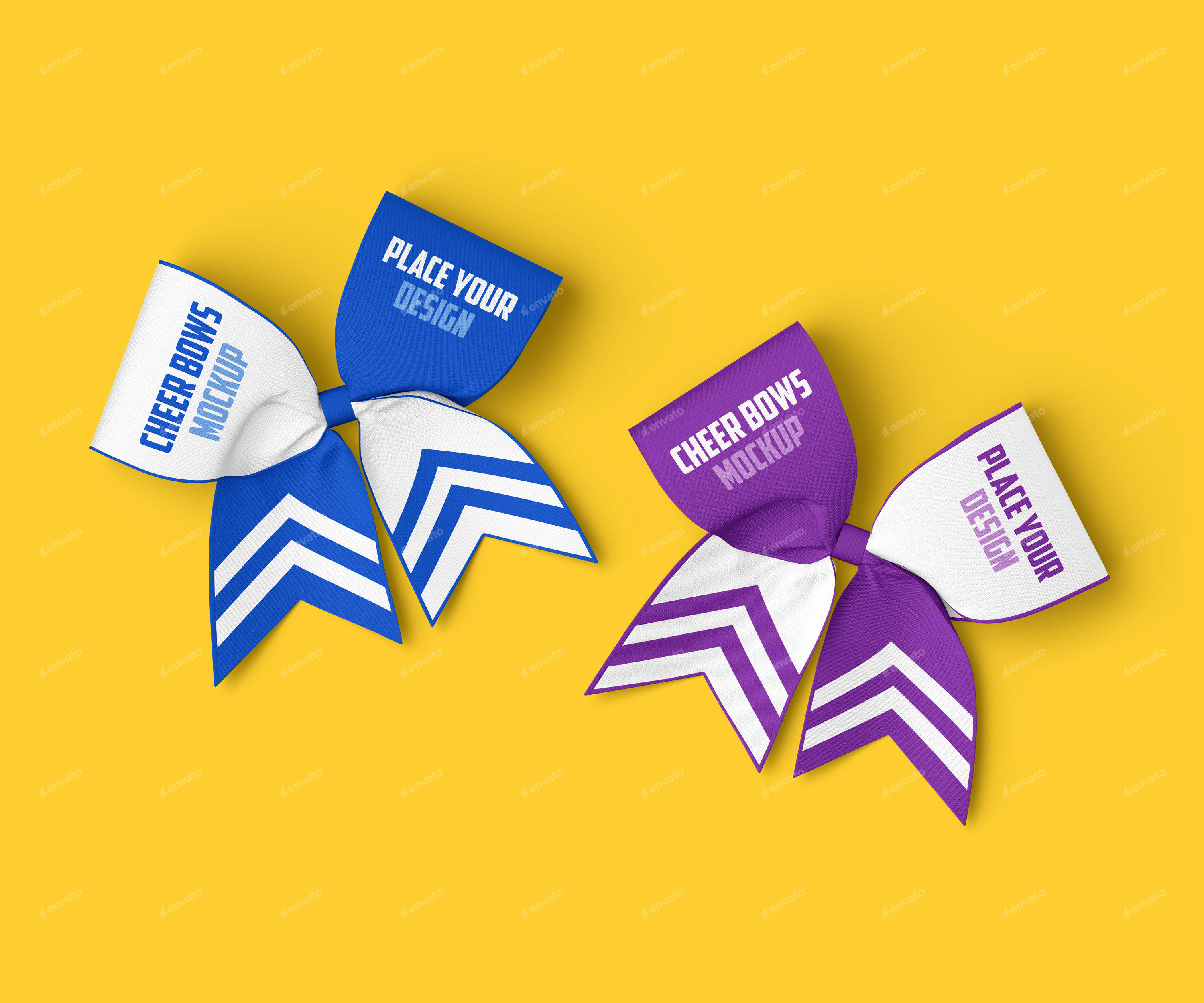 Cheer Bows Mockup Set, Graphics | GraphicRiver