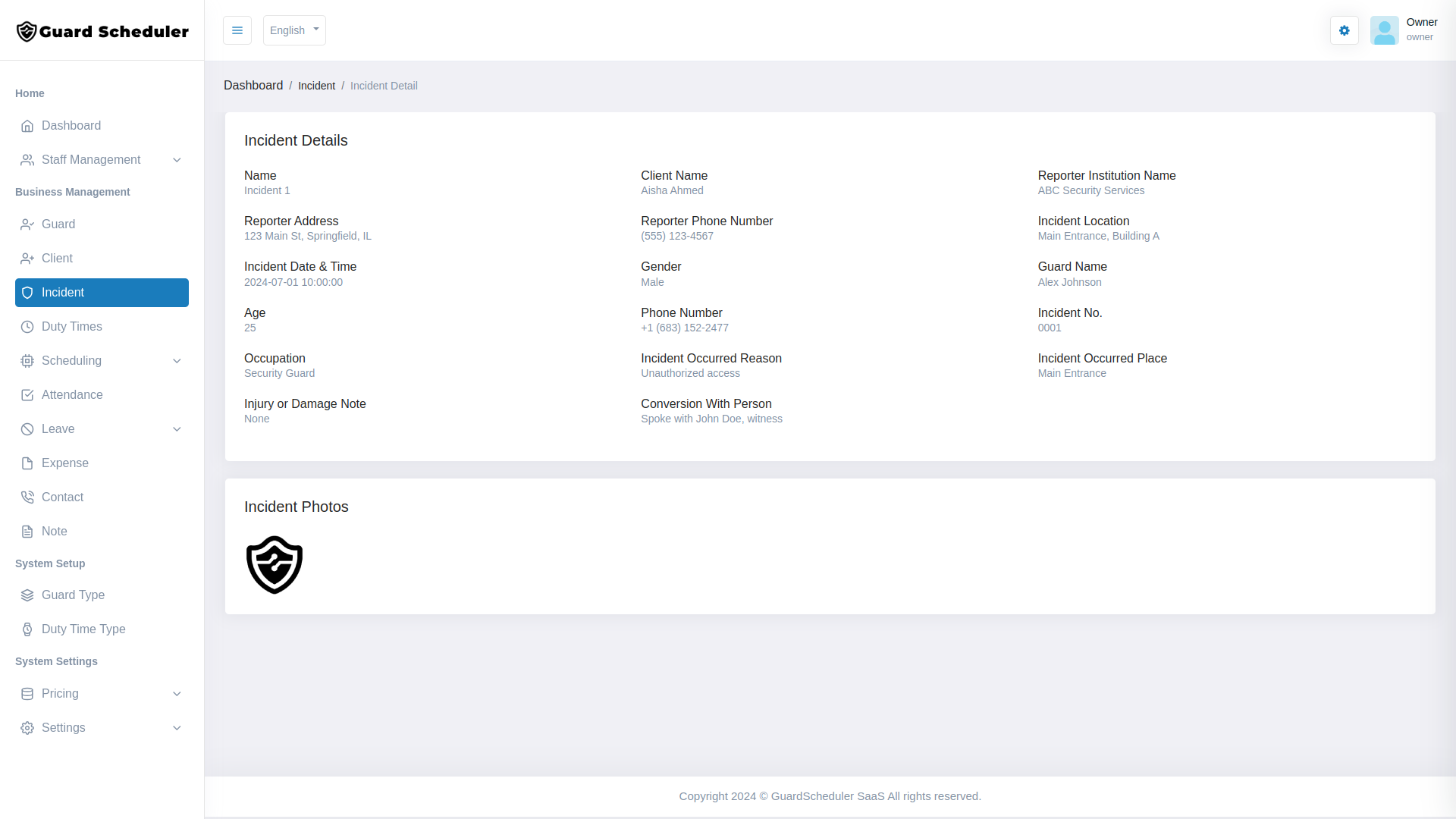 GuardScheduler SaaS - Security Guard Management System by smartwebinfotech