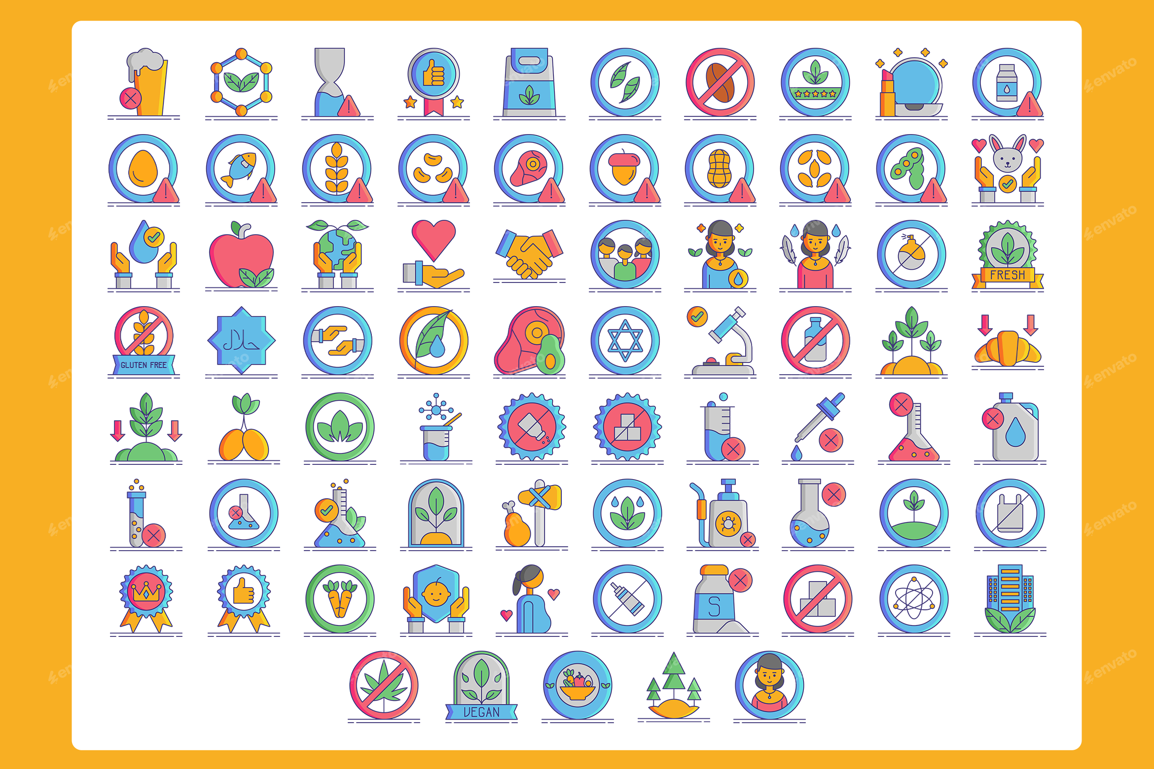 75 Product Labeling Icons | Dazzle Series, Icons | GraphicRiver