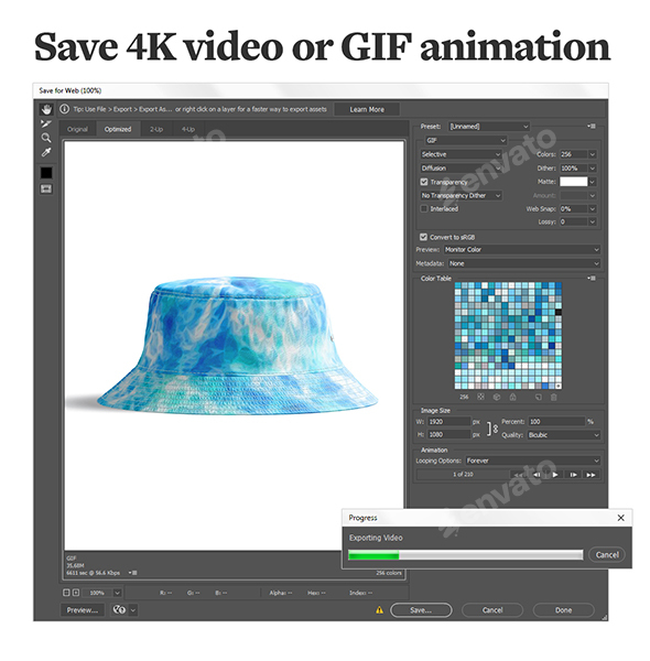 Bucket Hat Animated Mockup, Graphics | GraphicRiver