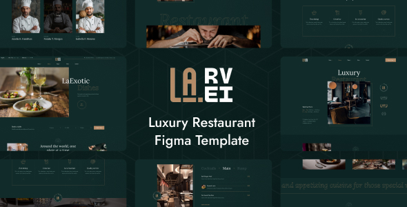 La.Revi - Luxury Restaurant Figma Template by Flowneed | ThemeForest
