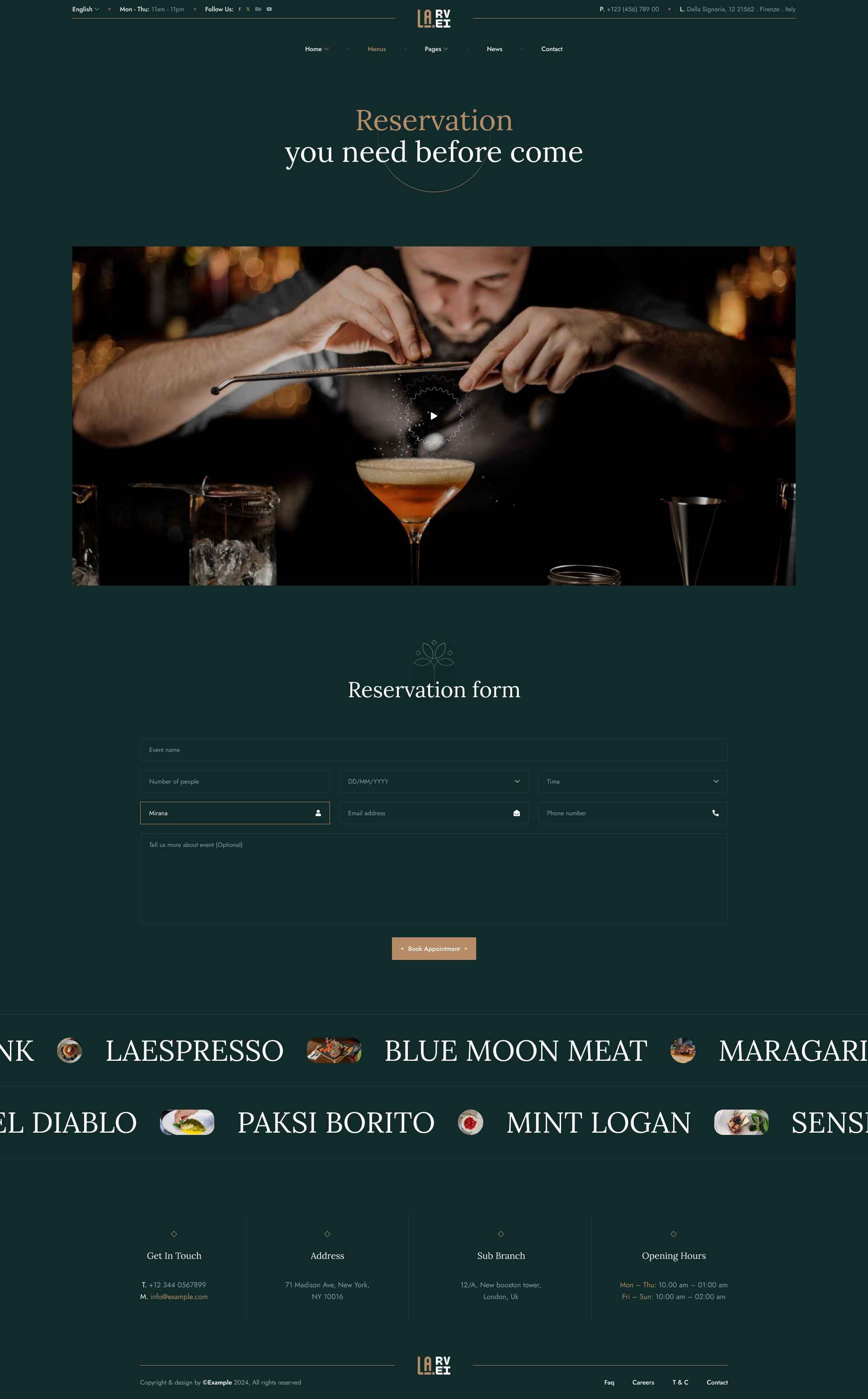 La.Revi - Luxury Restaurant Figma Template by Flowneed | ThemeForest