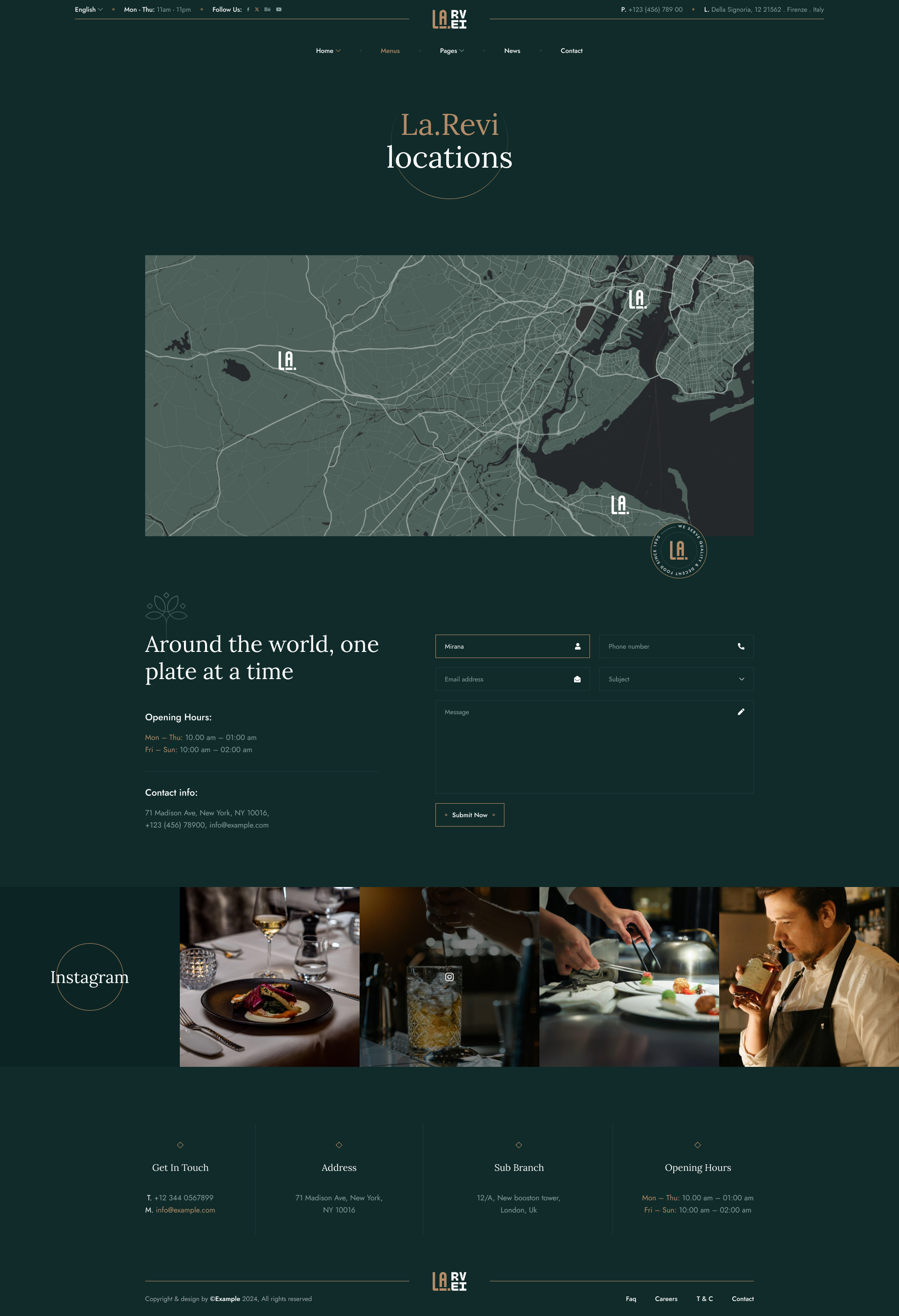 La.Revi - Luxury Restaurant Figma Template by Flowneed | ThemeForest
