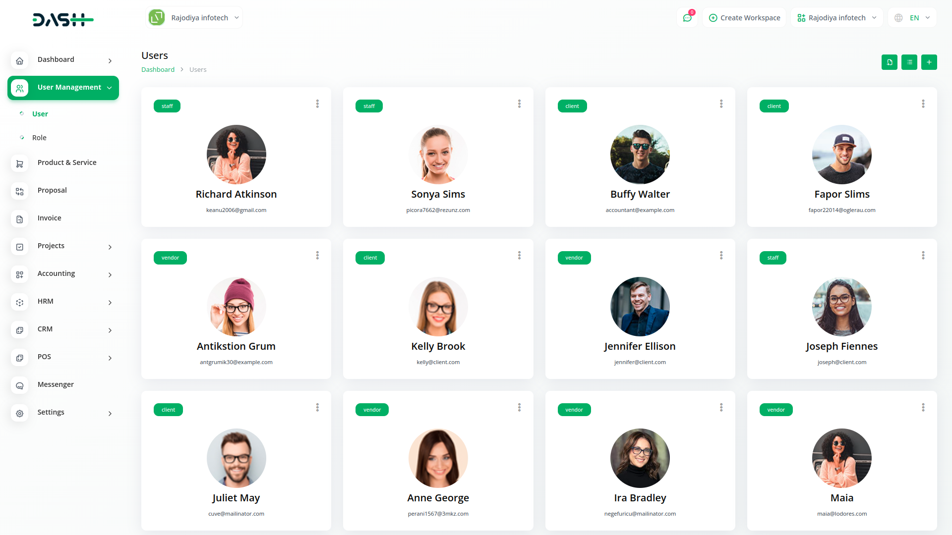 WorkDo Dash SaaS - Open Source ERP with Multi-Workspace by WorkDo | CodeCanyon