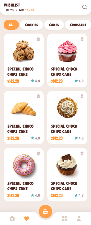 BakeRon - React Native Expo Cakes & Pastry Shop Mobile App Template by DexignZone