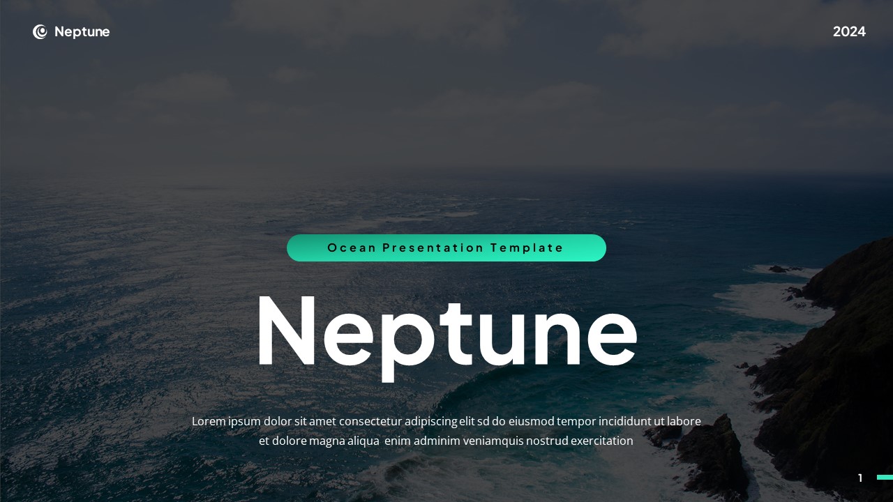 Neptune - Ocean Keynote Template, Presentation Templates | GraphicRiver
