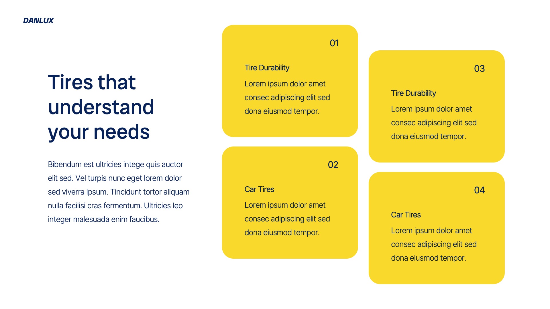 Danlux - Wheels & Tires PowerPoint Template, Presentation Templates