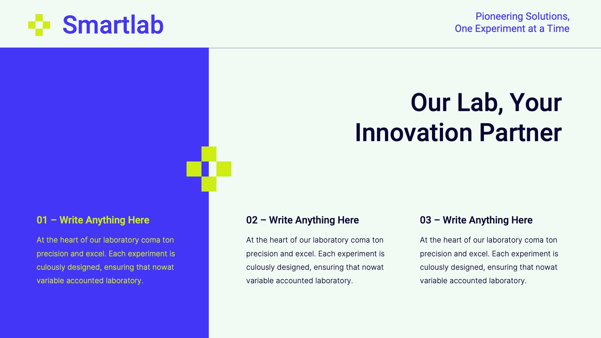 Smartlab - Laboratory Science PowerPoint Template, Presentation Templates