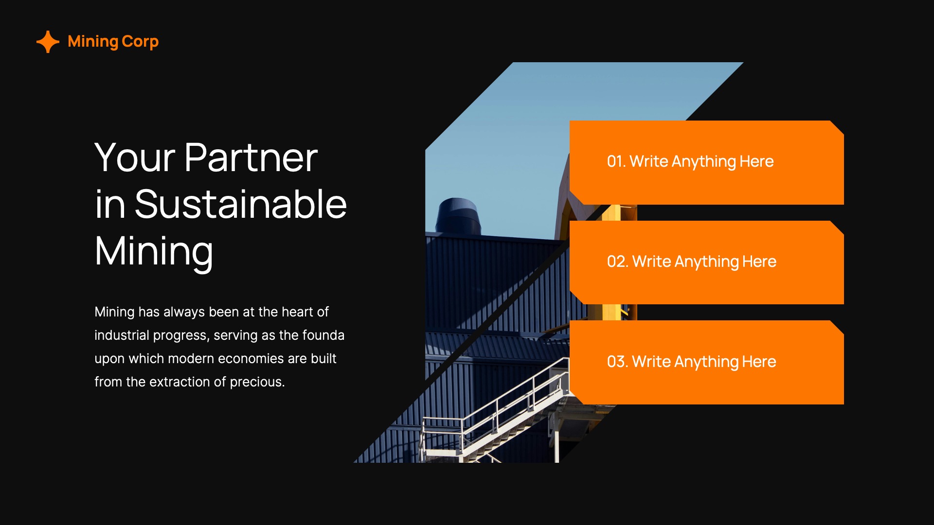 Mining Industry PowerPoint Template, Presentation Templates | GraphicRiver